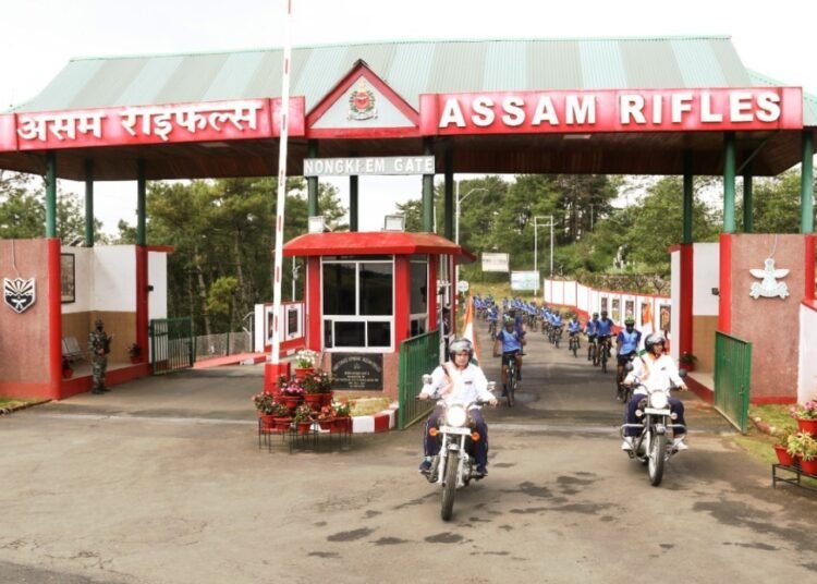 Assam Rifles flags off cycle rally from Shillong | Highland Post