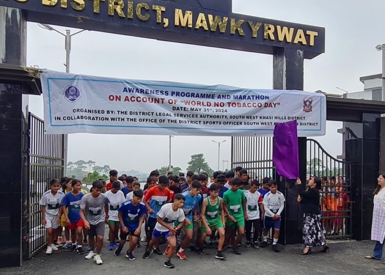Marathon held to observe World No Tobacco Day in Mawkyrwat | Highland Post